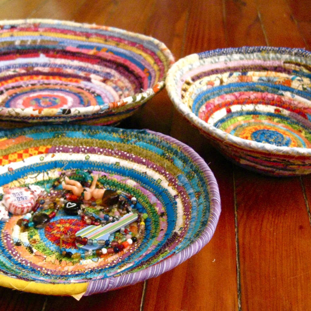 rainbow fabric bowls | made by Julianne